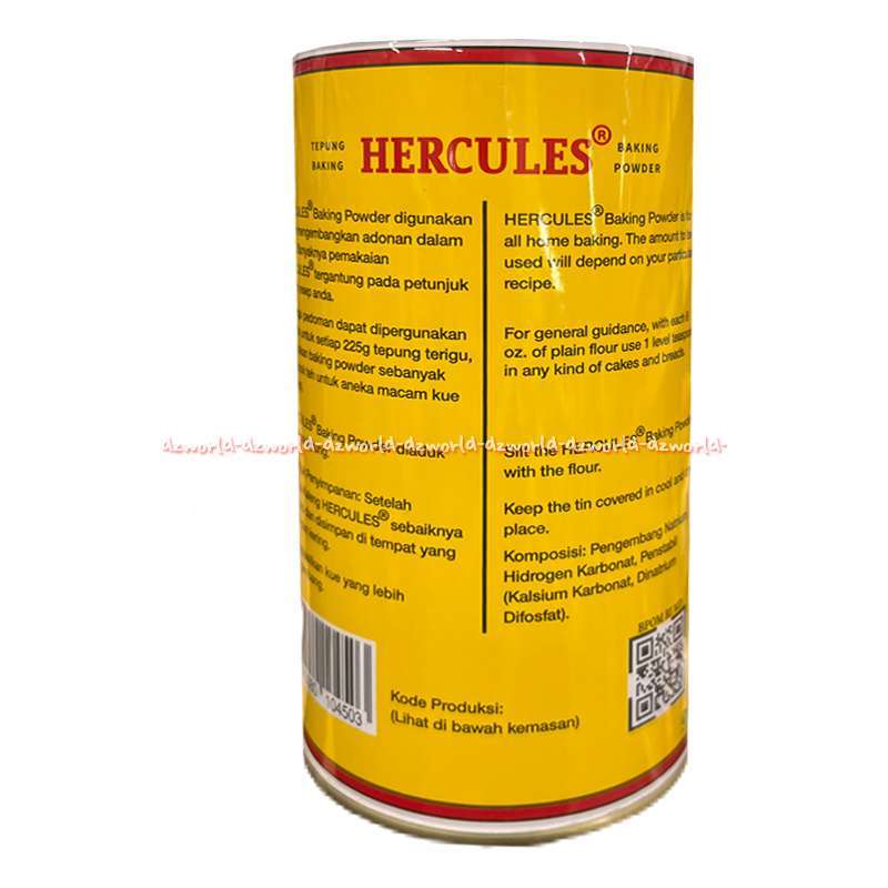 Jual Hercules 450gr Tepung Baking Powder Kemasan Kaleng Di Seller ...