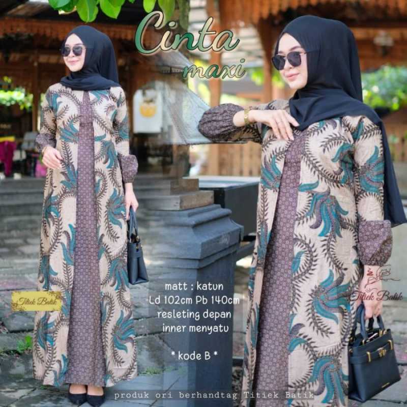 Model Baju Batik Wanita Muslim Terbaru Model Baju Batik Tunik Terbaru