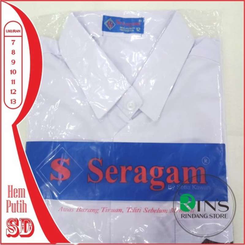 Jual Hem Putih Sd Tangan Pendek Merk Seragam Badge Sablon - 13 Di ...
