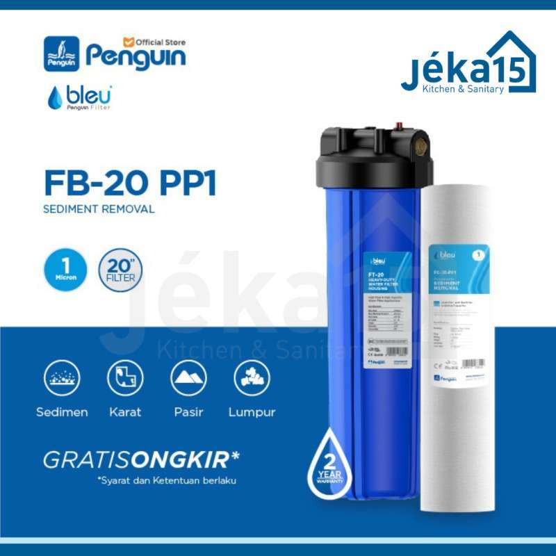 Jual Penguin Filter 20 Set Housing + Cartridge Pp 1 Micron Di Seller ...