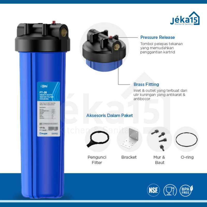 Jual Penguin Filter 20 Set Housing + Cartridge Pp 1 Micron Di Seller ...