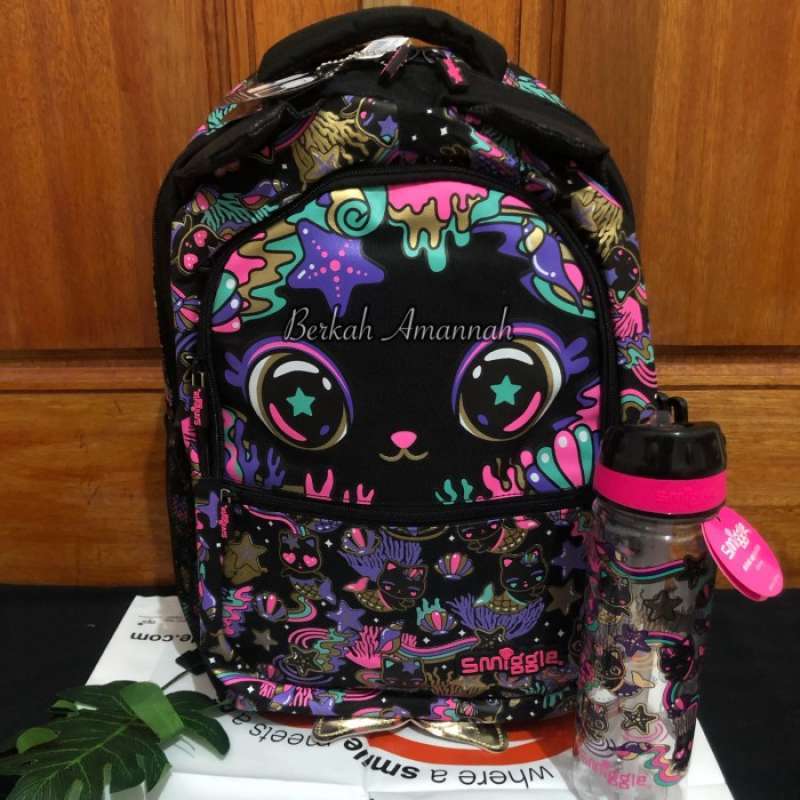 Jual Smiggle Set Hey There Cat Black/tas Smiggle Ori - Lunchbag Saja Di ...