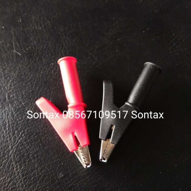 Jual Jepitan Buaya Capitan Alligator Clip Klip Power Dc Merah Hitam ...