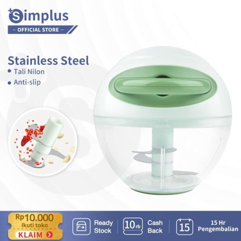 Jual Simplus Mini Chopper Blender Manual Food Chopper Di Seller Reaver ...
