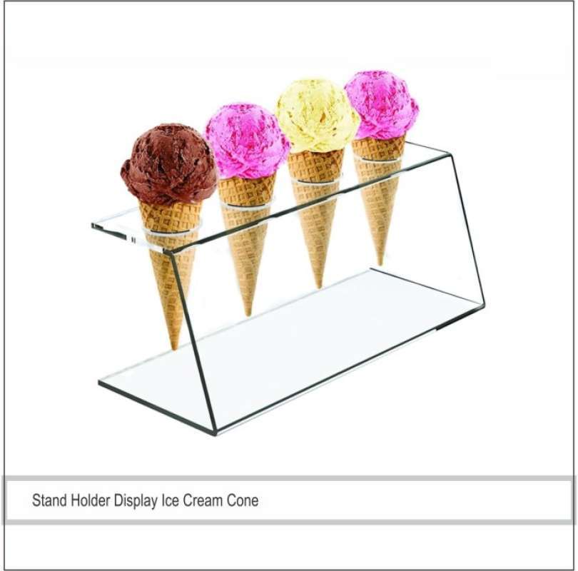 Jual Stand Holder Display | Akrilik Rak Ice Cream Cone | Display ...