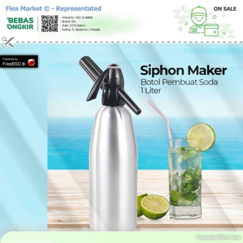 Jual Afforany Diy Botol Pembuat Soda Siphon Maker Bartender Co2 1l - Sd ...