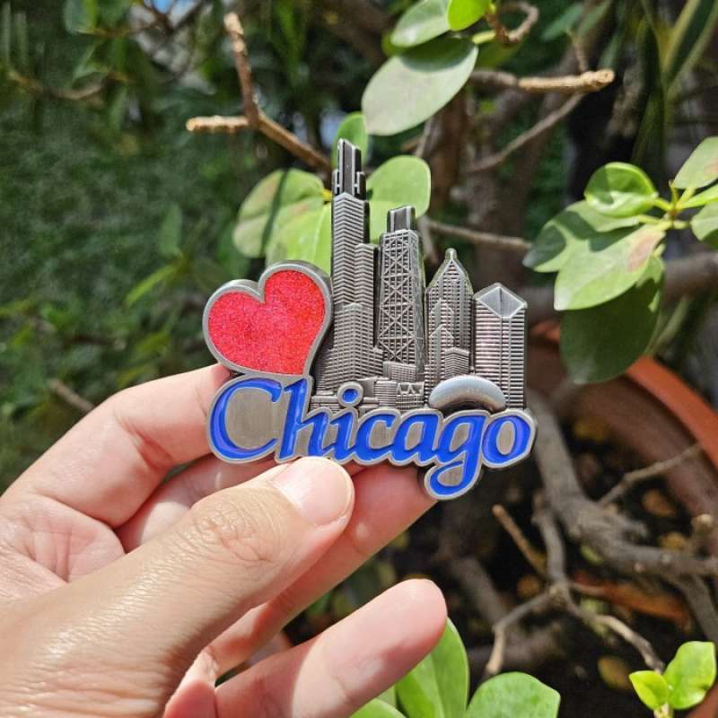 Jual Souvenir Fridge Magnet Chicago Oleh Oleh Negara Amerika Di Seller ...