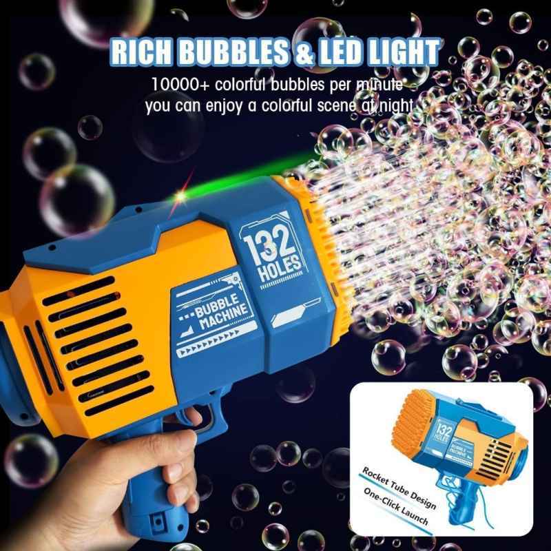 Jual Mainan Bubble Gun Bazooka 132 Hole / Pistol Gelembung Balon Sabun ...