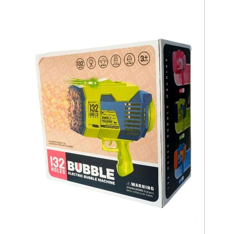 Jual Mainan Bubble Gun Bazooka 132 Hole / Pistol Gelembung Balon Sabun ...
