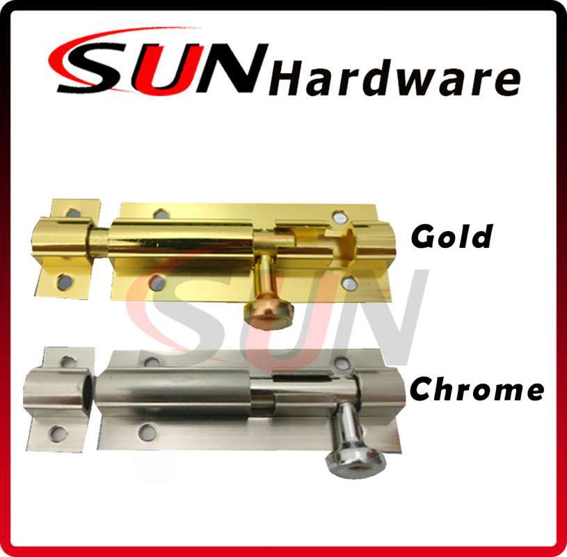 Jual Grendel Pintu Rumah 4 Inch Slot Selot Jendela Putih Chrome Crom ...