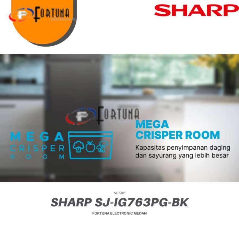 Jual Kulkas Sharp 2 Pintu J-tech Inverter Sjig763pgbk (570l ...