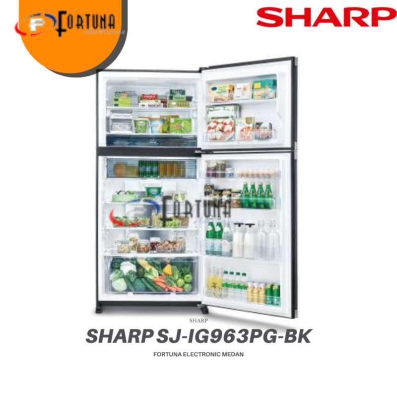 Jual Kulkas Sharp 2 Pintu J-tech Inverter Sjig763pgbk (570l ...