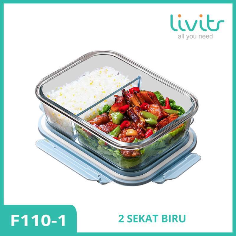 Jual Kotak Bekal Kaca Tebal | Tempat Makan Lunch Box Kaca Anti Panas ...