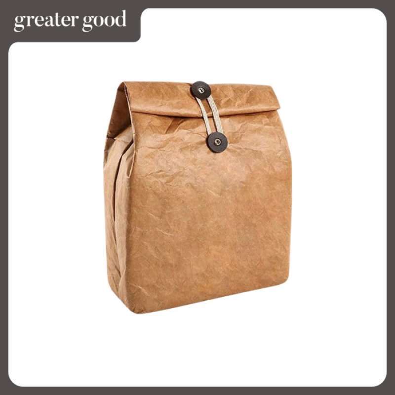 Jual Greater Good - Insulated Tyvek Brown Paper Lunch Bag - Magnet Di ...