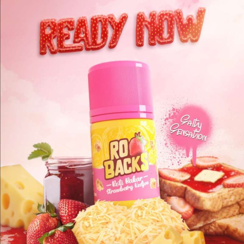 Jual Robacks V2 Roti Bakar Strawberry Kedjoe 60ml Robaks Roback Ro ...