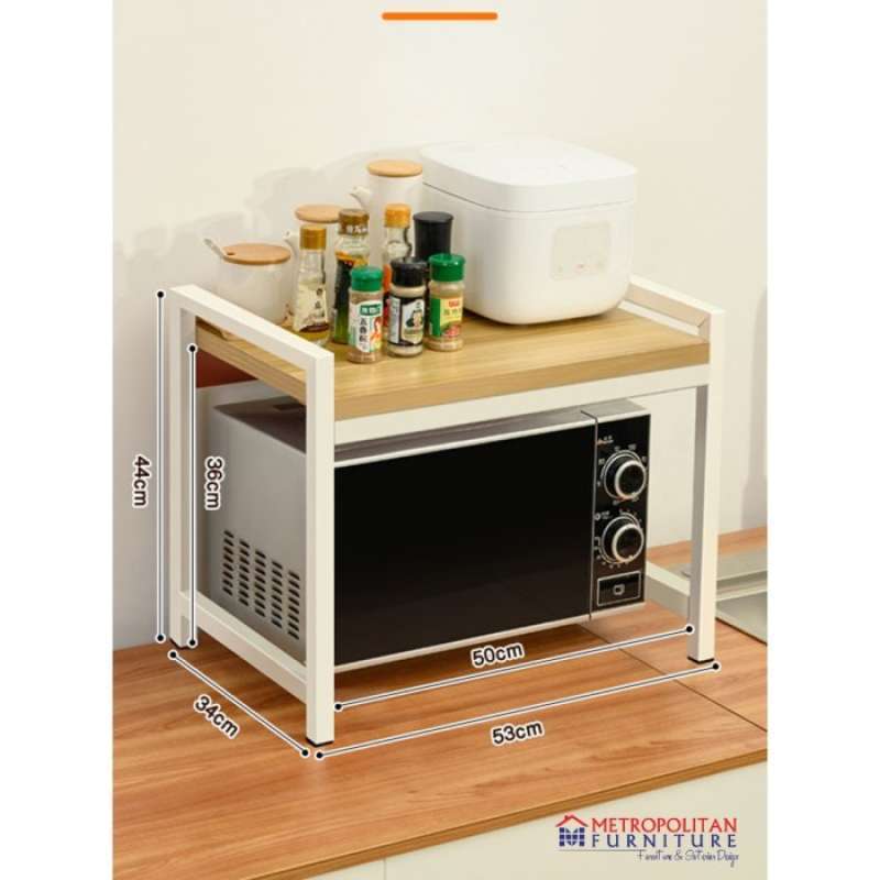Jual Rak Microwave Oven Rak Dapur Bumbu Susun Besi Penyimpanan ...