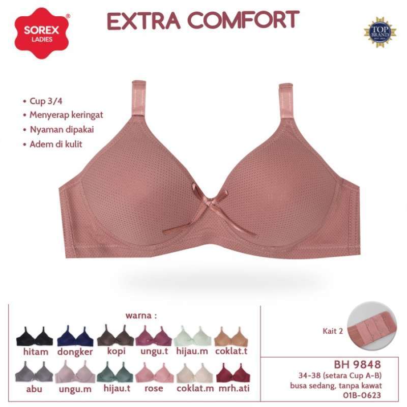 Jual Sorex Bra Extra Comfort Busa Tanpa Kawat Kait 2 Setara Cup A-b Bh ...