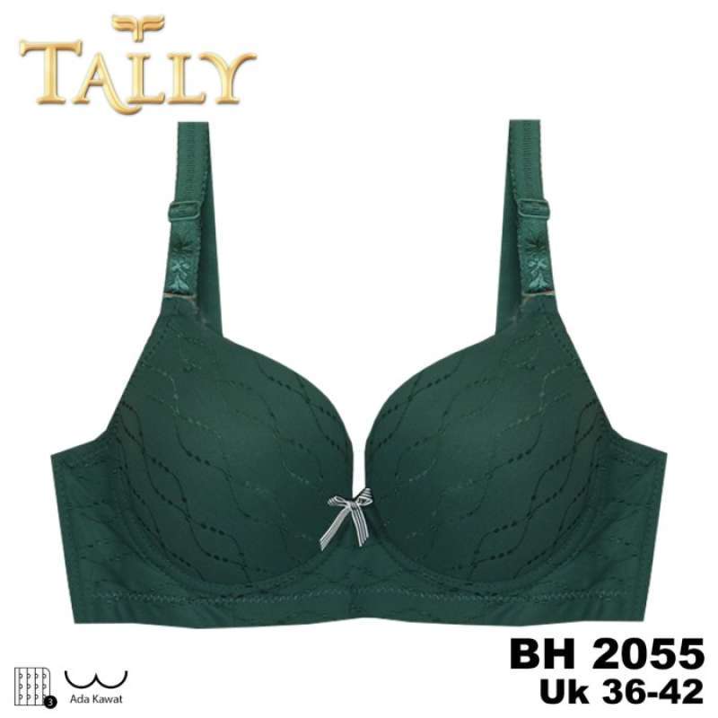 Jual Tally Bra Ada Kawat Busa Tipis Bahan Katun Cup B/c Bh Harian Bh 2055 - Coklat Muda,36 - 40 ...