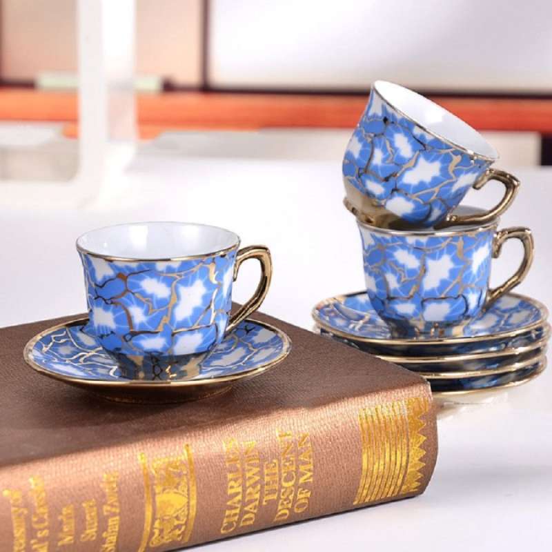 Jual Cangkir Keramik Set 6 In 1 European Style Untuk Kopi Dan Teh ...