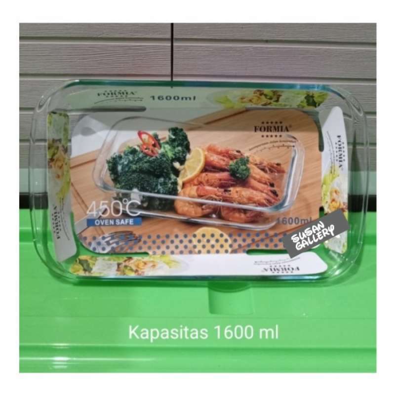Promo Wadah Kaca Oven Microwave 1.6 L / Bake & Serve Rectangular Dish ...