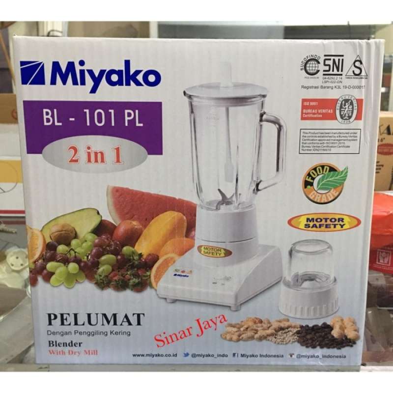 Promo Blender Miyako Bl-101pl (2in1) Plastik Diskon 23% Di Seller Zenkou Store - Tegal Parang ...