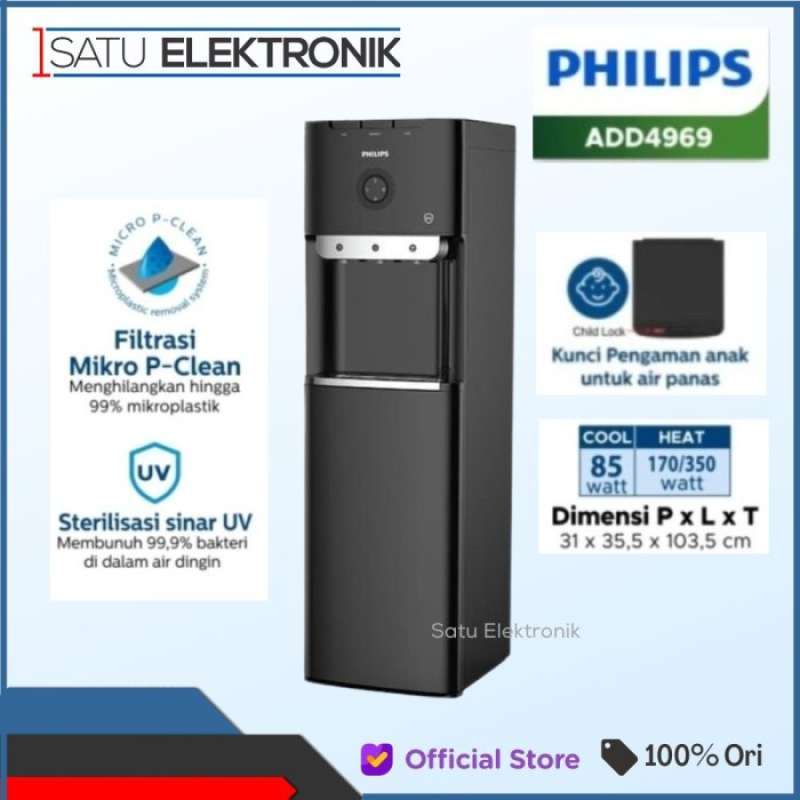 Promo Philips Add 4969 / 70 Dispenser Galon Bawah Uv Micro Clean ...