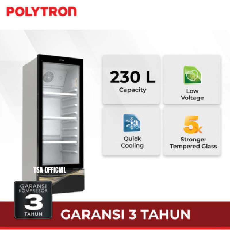 Promo Showcase Polytron Scn 187 Lemari Pendingin Kapasitas 230 L ...