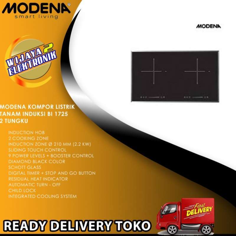 Promo Modena Kompor Listrik Tanam Induksi Bi 1725 / Bi1725 - 2 Tungku ...