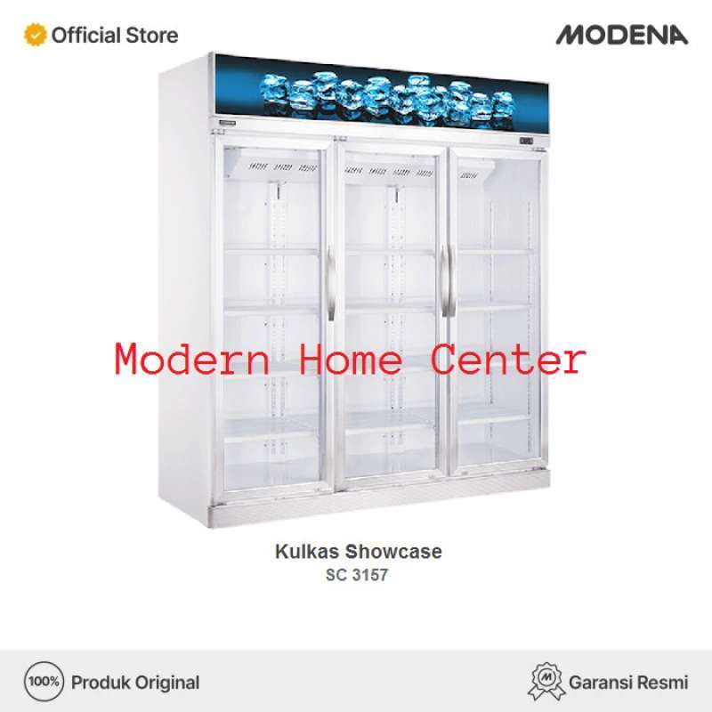 Promo Modena Kulkas Showcase Sc3157 (kapasitas : 1560 Liter) Diskon 23% ...