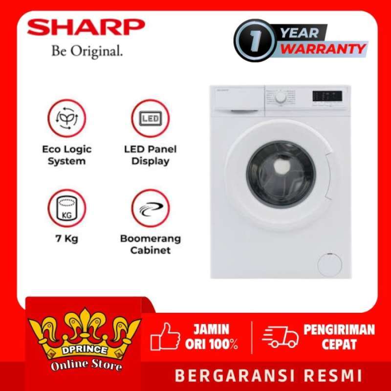 Promo Sharp Mesin Cuci Front Loading Es-fl1072b Diskon 23% Di Seller ...