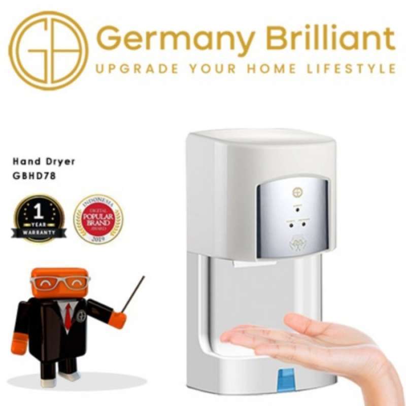 Promo Gbhd78 Hand Dryer Automatis Original Germany Brilliant Diskon 23% ...