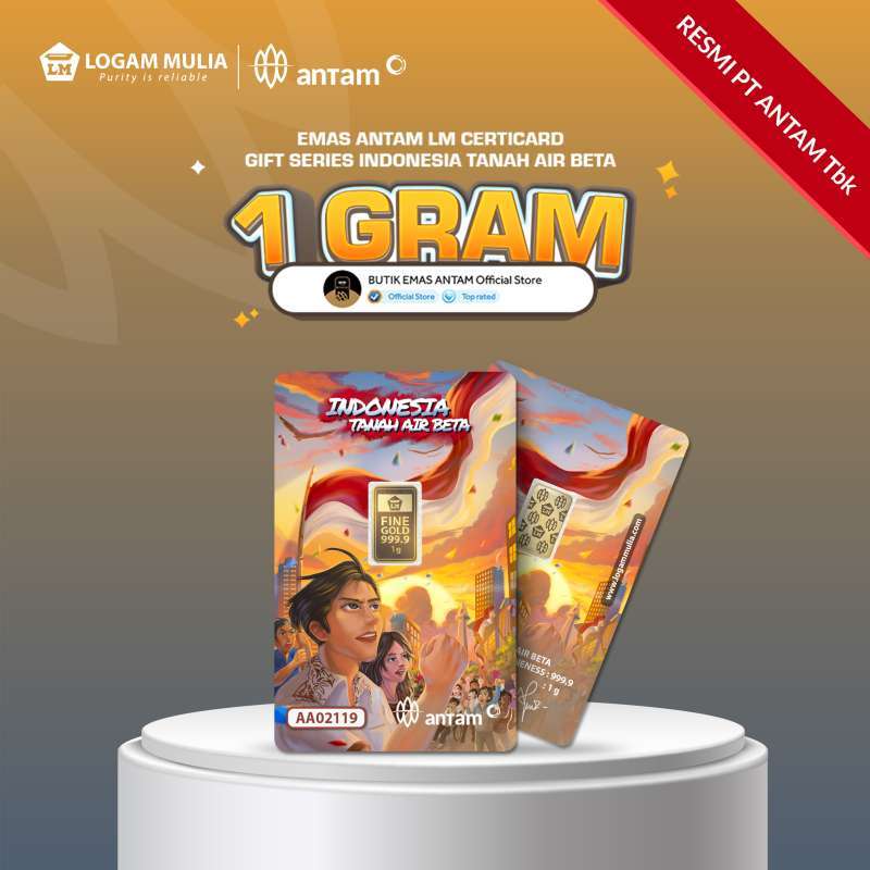 Jual Antam Logam Mulia Gift Series Indonesia Tanah Air Beta - 1 Gr Di ...