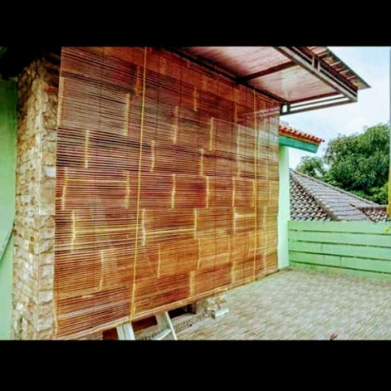 Promo Promo- Tiray Krey Bambu Hitam Ukuran 2x2mtr Plus Kerekan Diskon ...