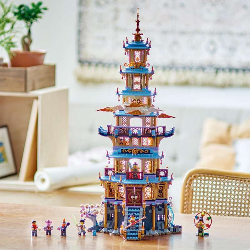 Promo Lego Monkie Kid 80058 Celestial Pagoda Towering Passion Family ...