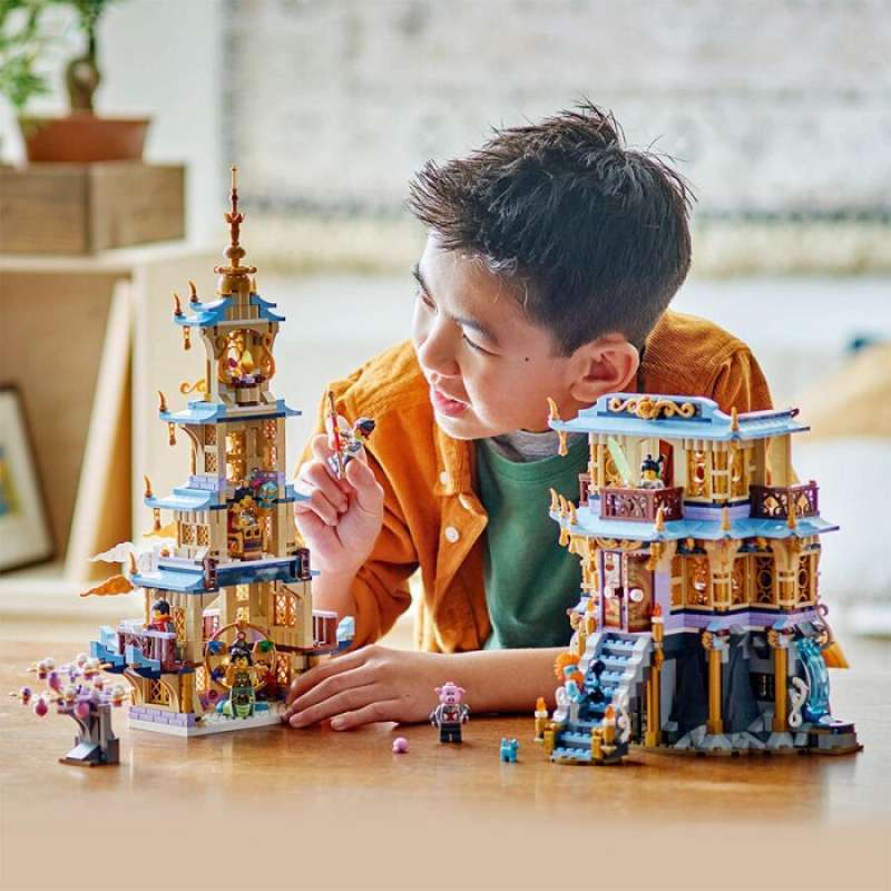 Promo Lego Monkie Kid 80058 Celestial Pagoda Towering Passion Family ...