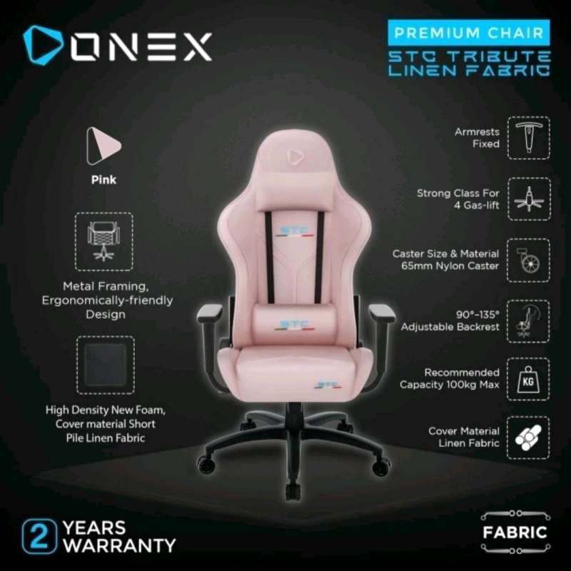 Jual Onex Stc Tribute Fabric Kursi Gaming Chair Garansi Resmi - Pink Di Seller Vixion Home ...