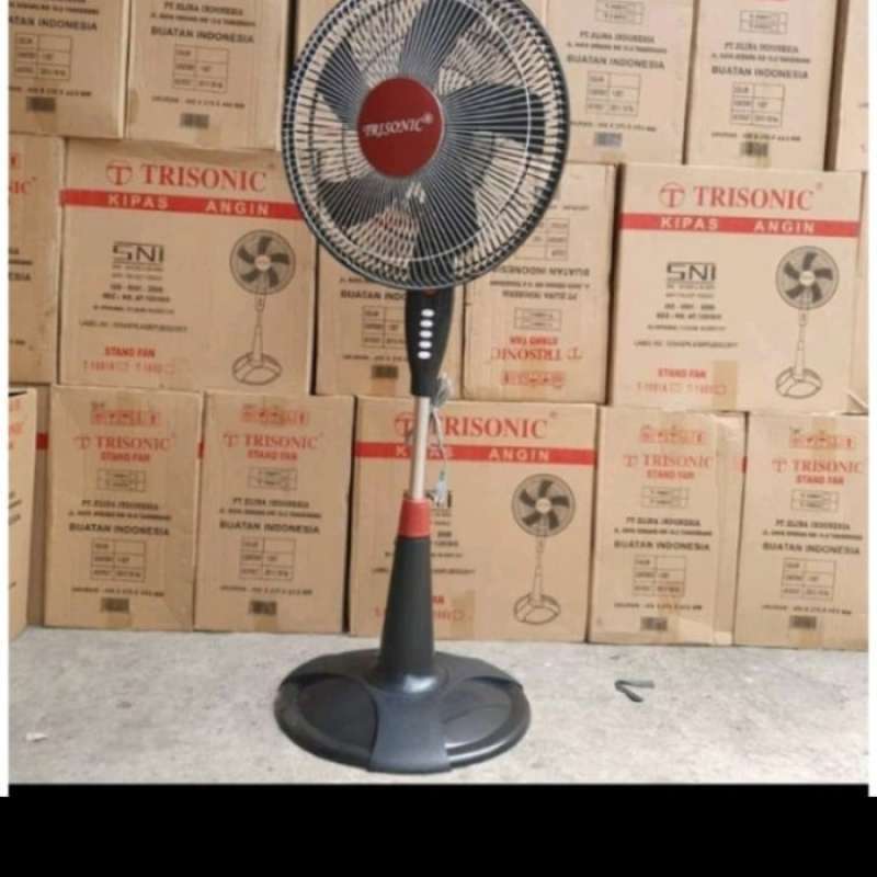 Promo Kipas Angin Berdiri 16 Inch Stand Fan Kaki Bulat Diskon 23% Di ...