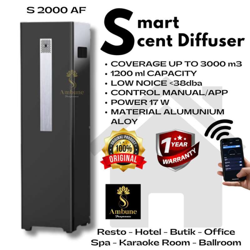 Promo Scenting Mesin Smart Diffuser S 2000 Af + Oil 1 Liter Diskon 23% ...
