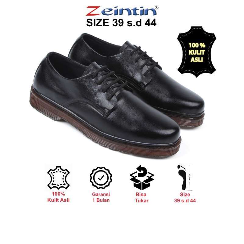 Promo Sepatu Pantofel Dockmart Hitam Pria Sepatu Wisuda Bahan Kulit ...