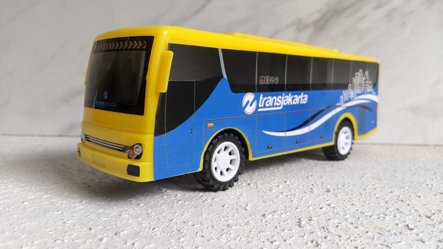 Jual Mainan Edukasi Anak Mobil Mobilan Bus Bis Busway Transjakarta Tije ...
