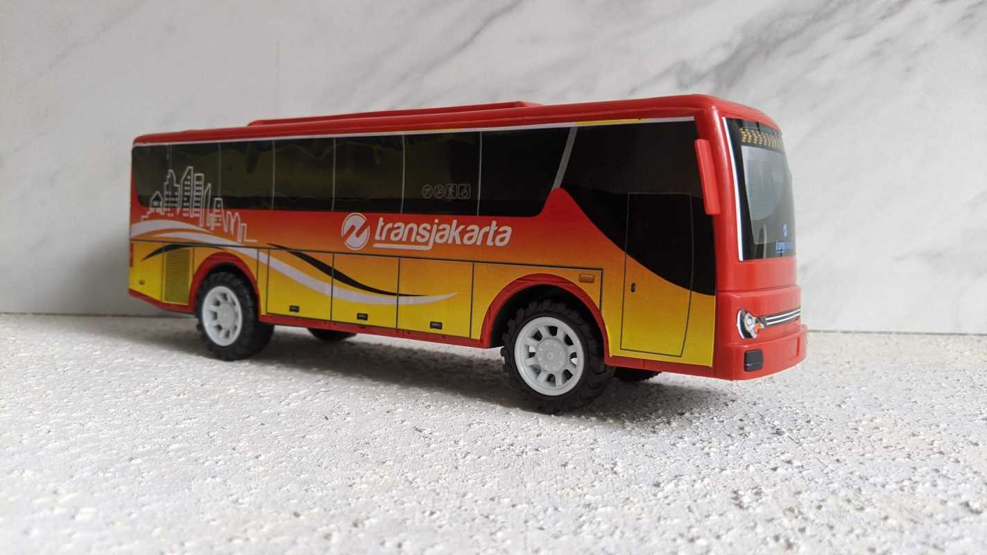 Jual Mainan Edukasi Anak Mobil Mobilan Bus Bis Busway Transjakarta Tije ...