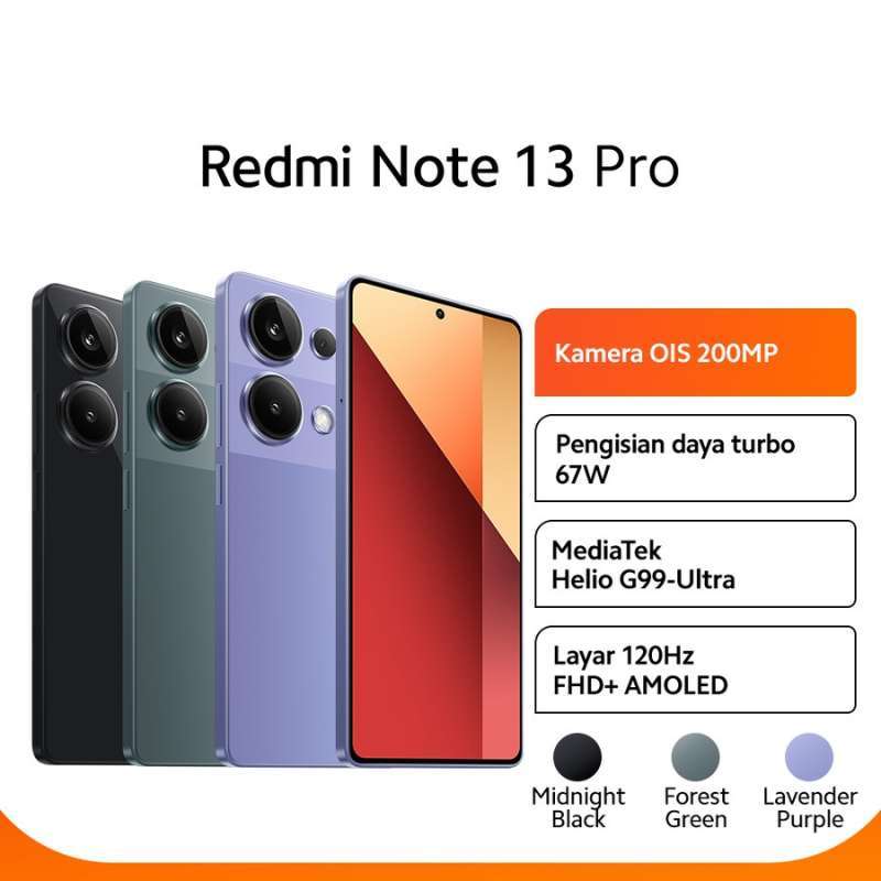 Jual Xiaomi Redmi Note 13 Pro | Kamera 200 Mp Ultra-jernih Amoled Di ...