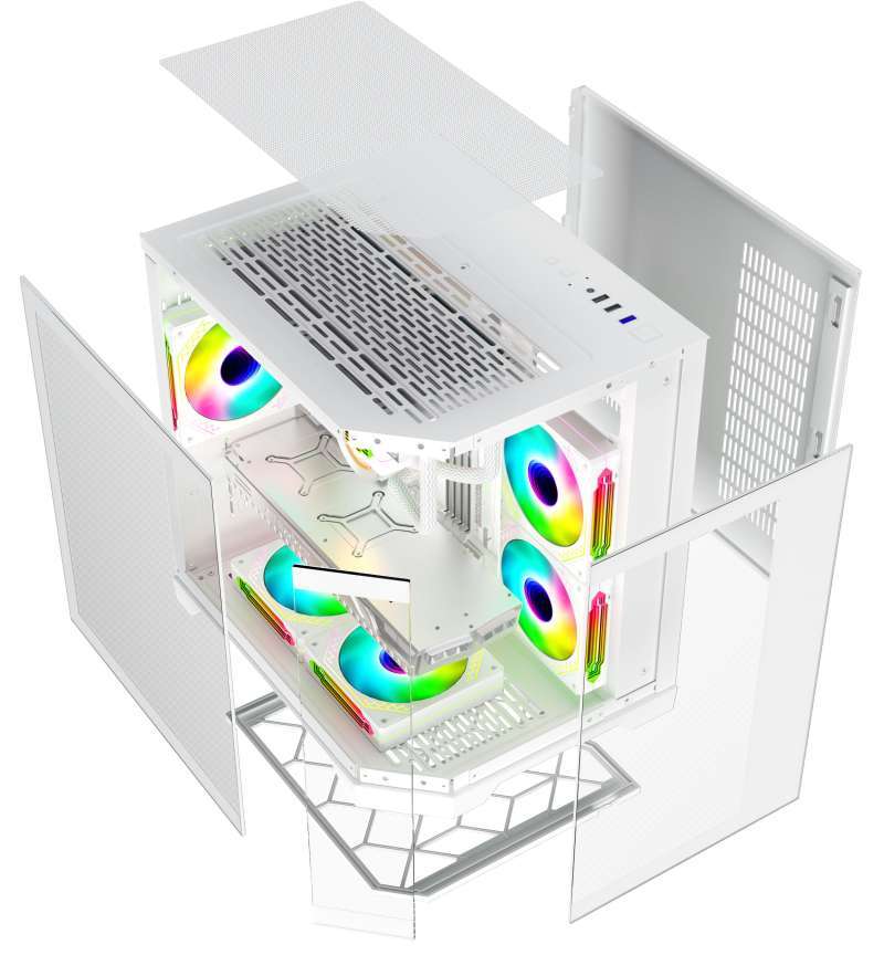 Jual Aigo Ft350 M-atx Pc Casing [no Fan] - Putih Di Seller Darkflash ...