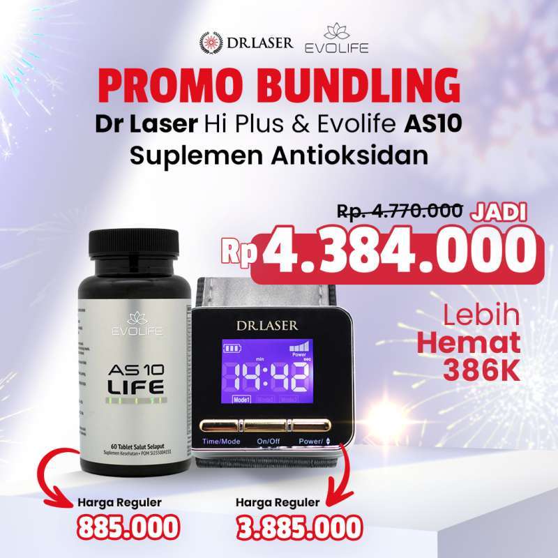 Promo [bundling] Dr Laser Hi Plus + Evolife As 10 Antioksidan ...
