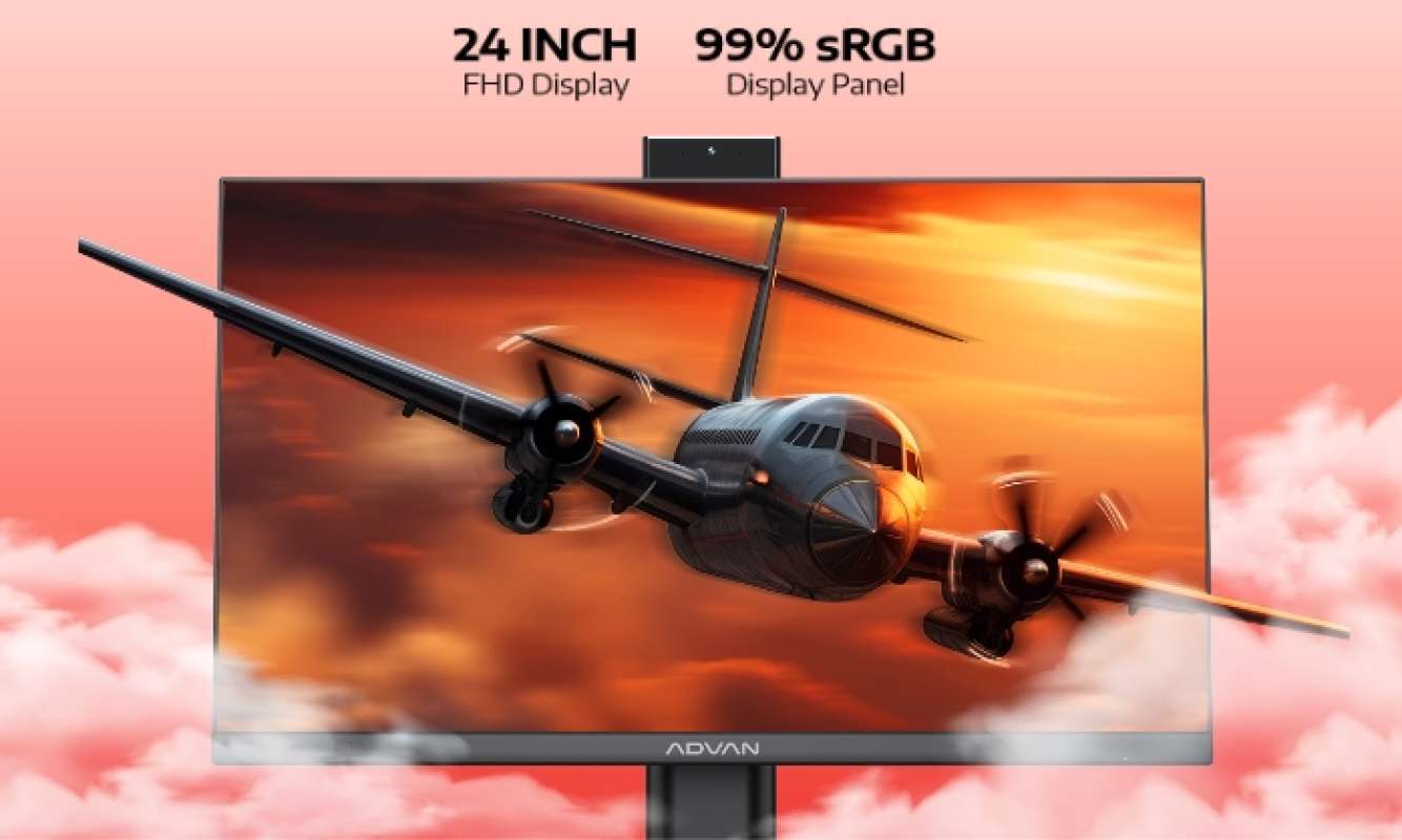 Jual Advan Aio Force One Pc Amd Ryzen 5 6600h Ram32gb Ssd1tb 24'' Ips ...