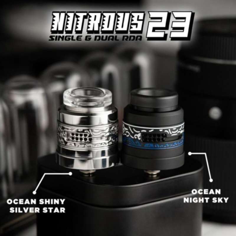 Jual Nitrous 23 Single & Dual Rda 23mm By Koko Sarang X Damn Vape ...