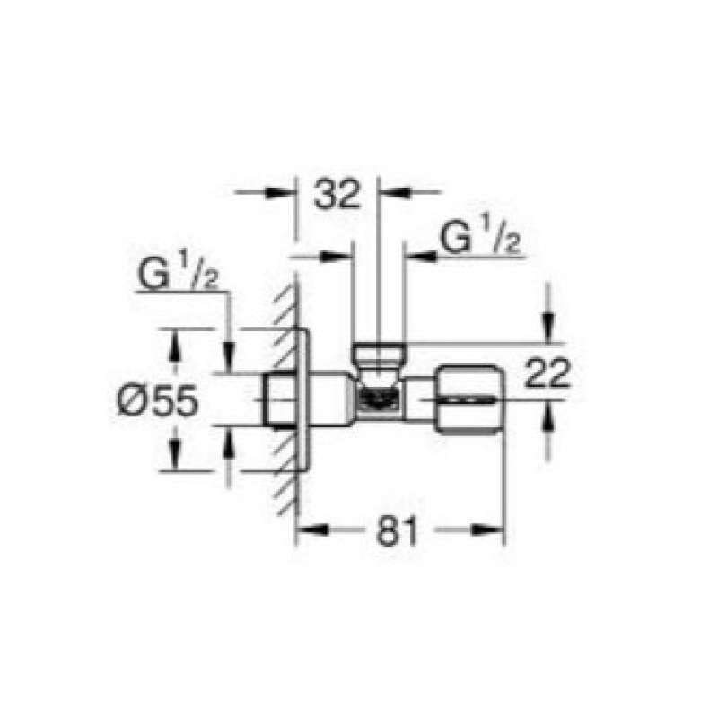 Promo Grohe Angle Valves 1/2 (22041al0) Diskon 40% Di Seller Grohe ...