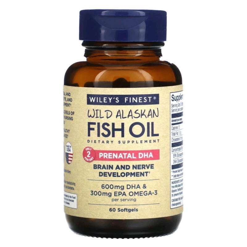 Promo Wiley Wiley's Finest Wild Alaskan Fish Oil Prenatal Dha 60 ...