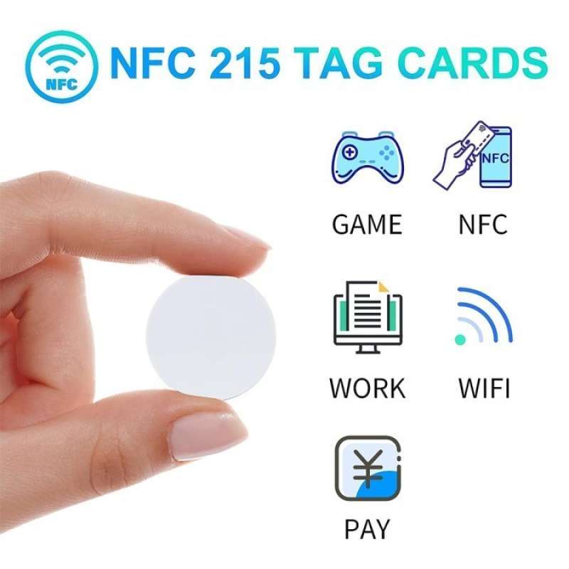 Promo Stiker Nfc Tag Rfid 25mm Bulat Kecil Akses Pintu 13.56 Mhz Read ...