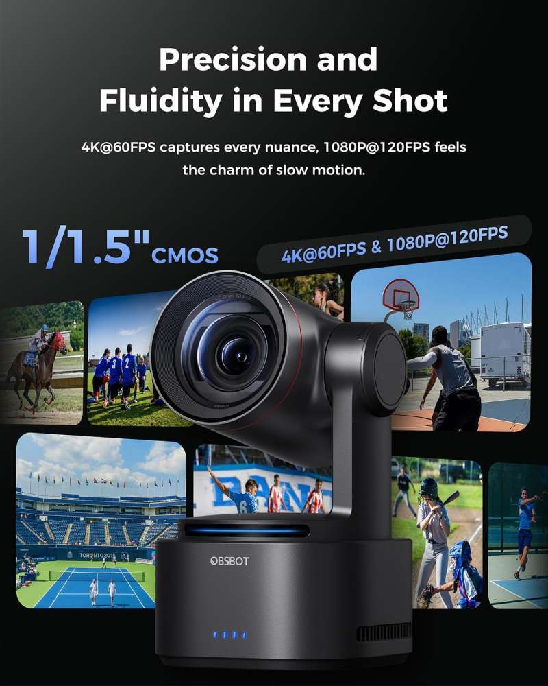 Jual Obsbot Tail 2 Ai-powered Ptz 4k Live Production Camera Ndi 5x Optical Zoom Di Seller ...